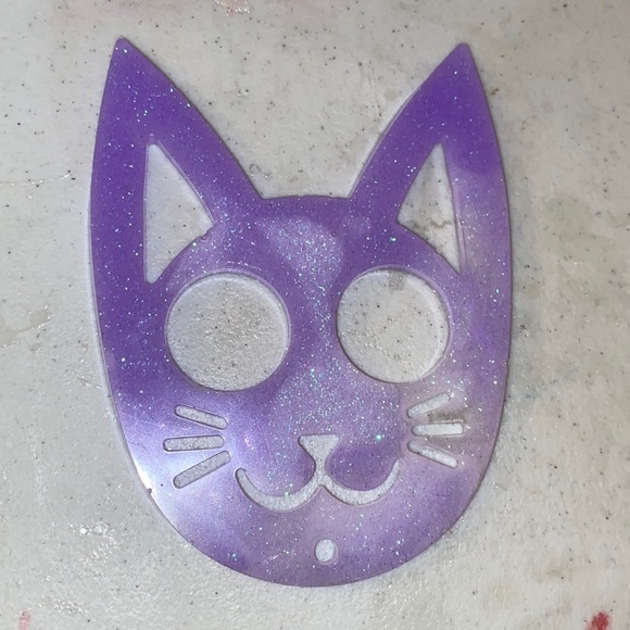 Accessories | Bgrade Cat Keychain Self Defense Patchy Purple | Poshmark